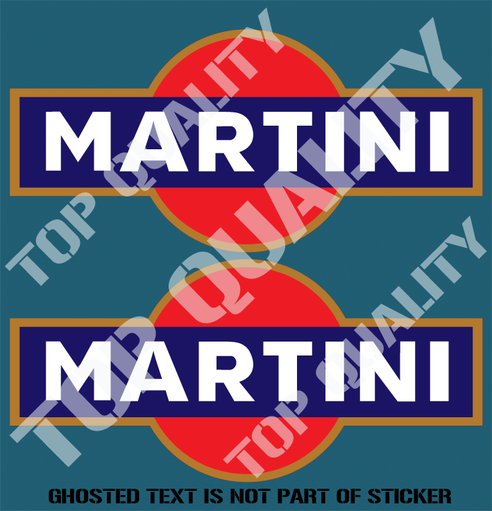 MARTINI X2 Decals Stickers - Auto Tattoo Grafix