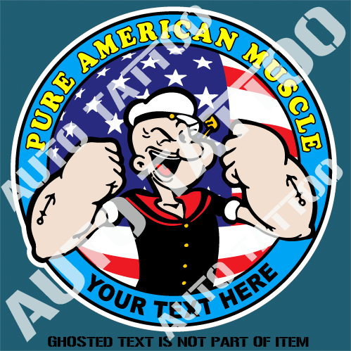 AMERICAN MUSCLE STICKER - Auto Tattoo Grafix