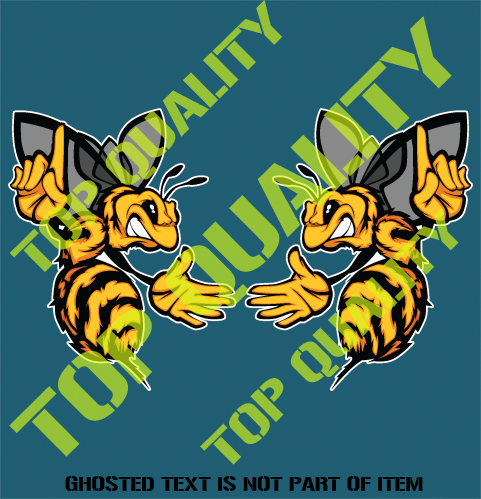 ANGRY WASPS DECAL STICKER - Auto Tattoo Grafix