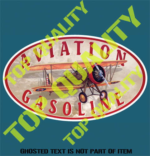 AVIATION GAS DECAL STICKER - Auto Tattoo Grafix