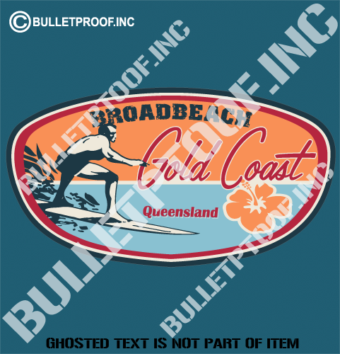 BROADBEACH DECAL STICKER - Auto Tattoo Grafix
