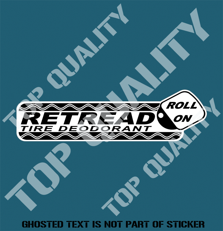 CARS RETREAD DECAL STICKER - Auto Tattoo Grafix