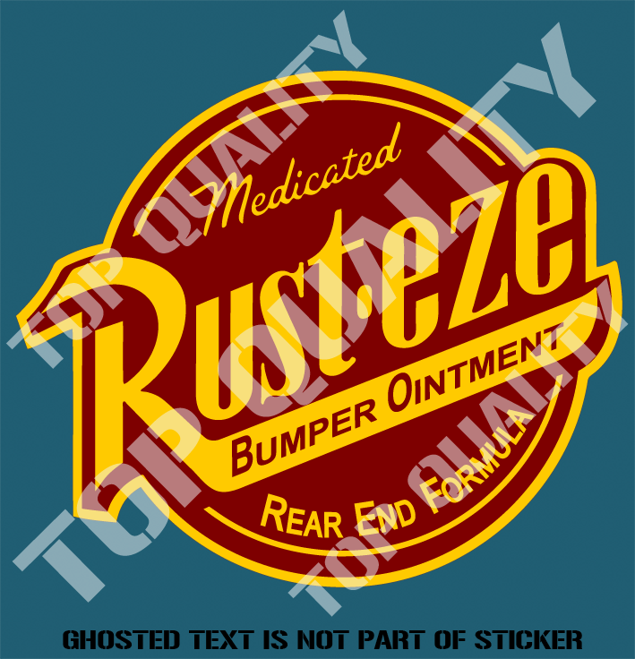 CARS RUST EZE DECAL STICKER - Auto Tattoo Grafix