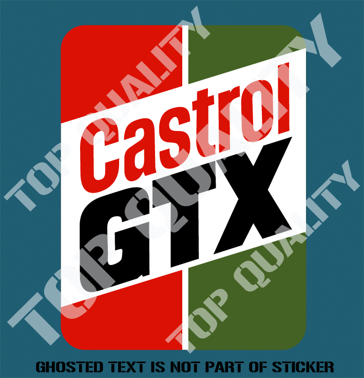 CASTROL GTX DECAL STICKER - Auto Tattoo Grafix