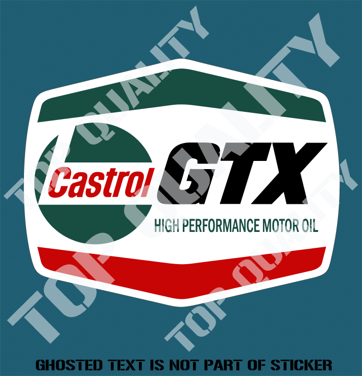 CASTROL GTX DECAL STICKER - Auto Tattoo Grafix