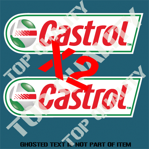 CASTROL RACING DECAL STICKER - Auto Tattoo Grafix