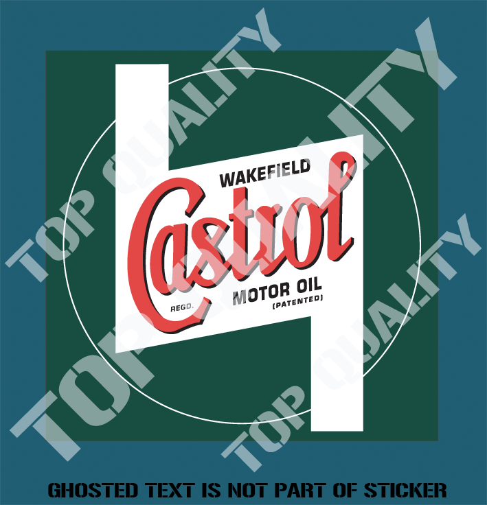 CASTROL WAKEFIELD DECAL STICKER - Auto Tattoo Grafix