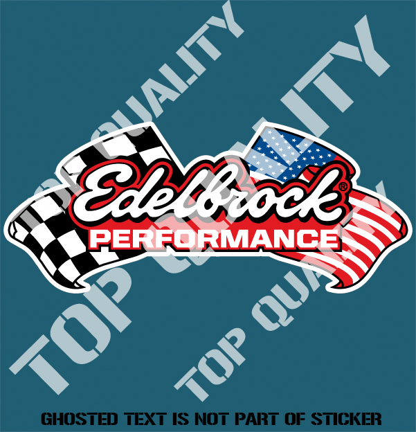 EDELBROCK DECAL STICKER - Auto Tattoo Grafix