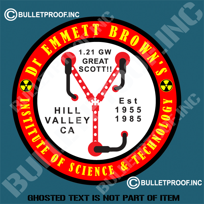 EMMETT BROWN'S DECAL STICKER - Auto Tattoo Grafix