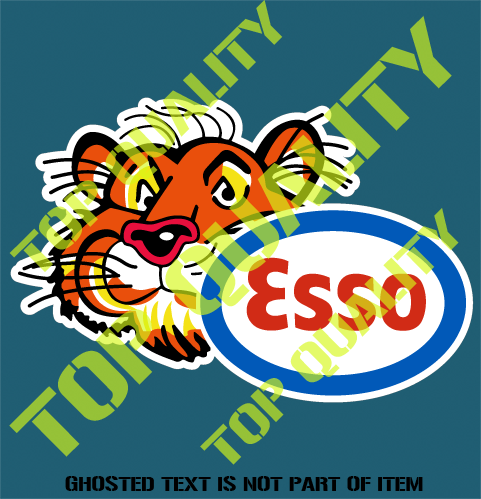 ESSO GASOLINE DECAL STICKER - Auto Tattoo Grafix