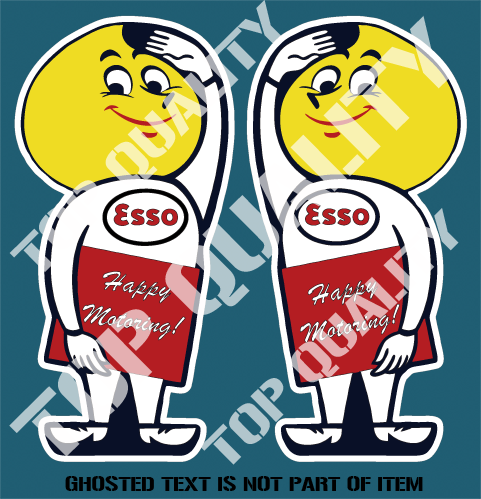 ESSO VINTAGE DECAL STICKER - Auto Tattoo Grafix