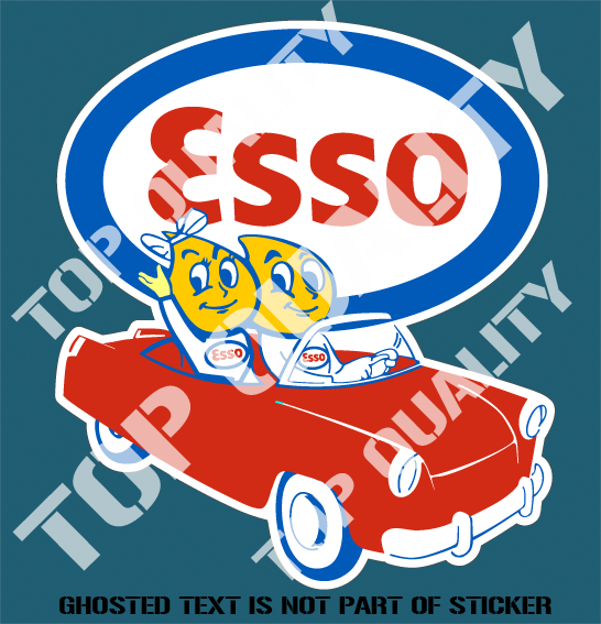 ESSO VINTAGE DECAL STICKER - Auto Tattoo Grafix