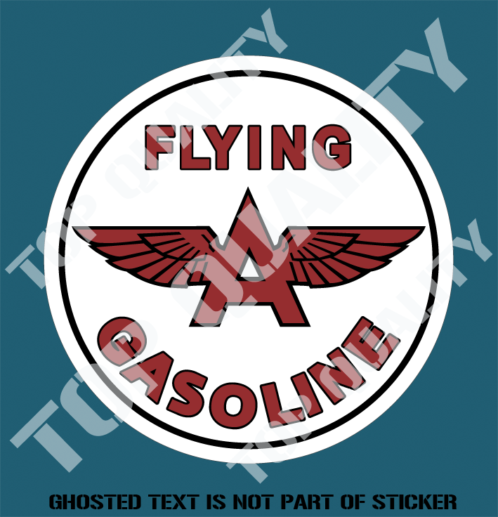 FLYING A GASOLINE DECAL STICKER - Auto Tattoo Grafix