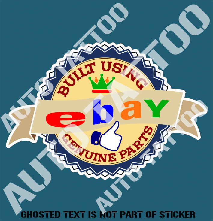 GENUINE EBAY PARTS DECAL STICKER - Auto Tattoo Grafix