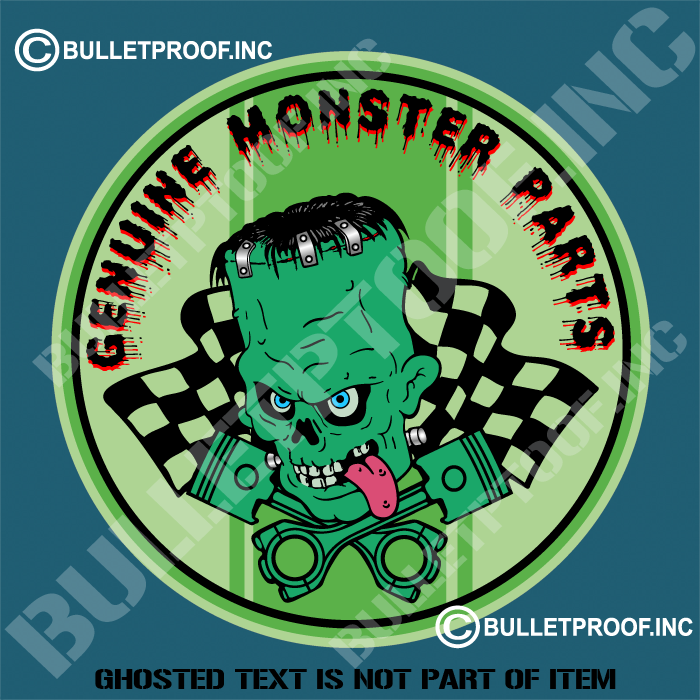 GENUINE MONSTER PARTS STICKER - Auto Tattoo Grafix