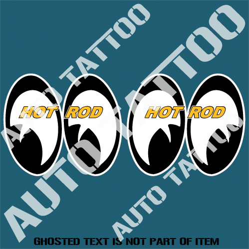 HOT ROD EYES DECAL STICKER - Auto Tattoo Grafix