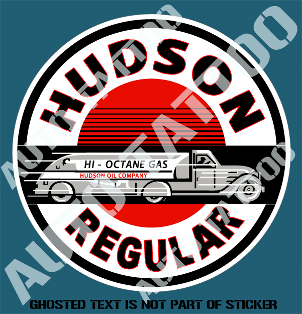 HUDSON OIL DECAL STICKER - Auto Tattoo Grafix