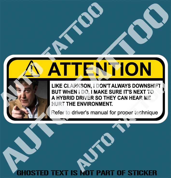 HYBRID ATTENTION DECAL STICKER – Auto Tattoo Grafix