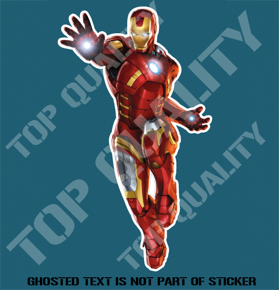 IRON MAN DECAL STICKER - Auto Tattoo Grafix