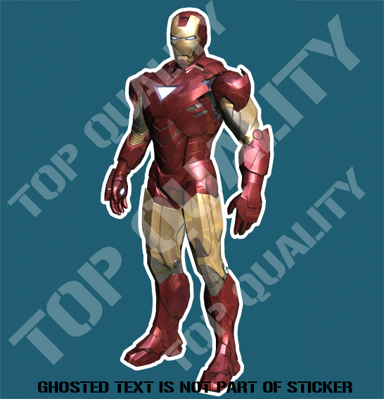 IRON MAN DECAL STICKER - Auto Tattoo Grafix