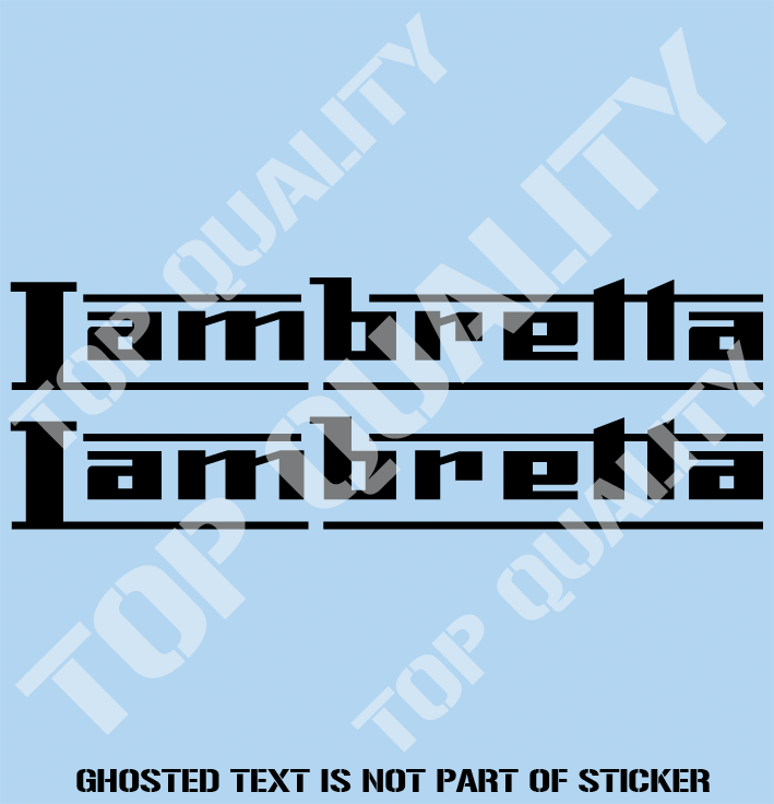 LAMBRETTA DECAL STICKER - Auto Tattoo Grafix