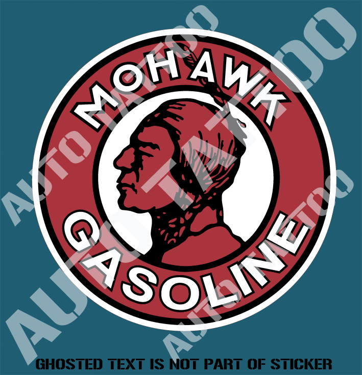 MOHAWK GASOLINE DECAL STICKER - Auto Tattoo Grafix