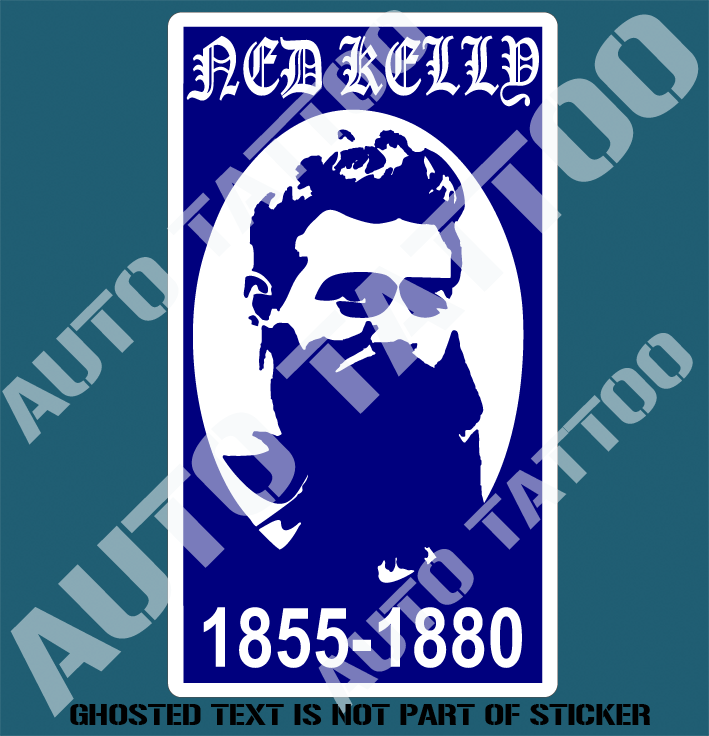 Ned Kelly Decal Sticker - Auto Tattoo Grafix