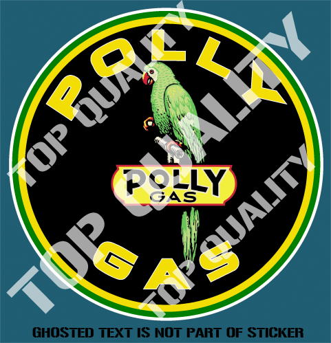POLLY GAS DECAL STICKER - Auto Tattoo Grafix