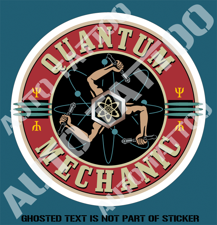 QUANTUM MACHANIC DECAL - Auto Tattoo Grafix