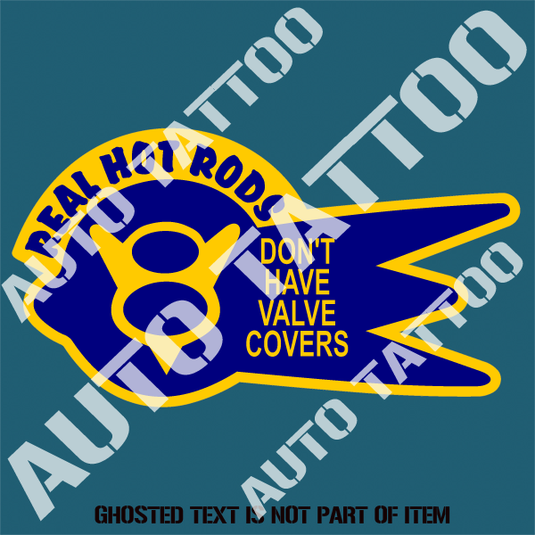 REAL HOT RODS DECAL STICKER - Auto Tattoo Grafix