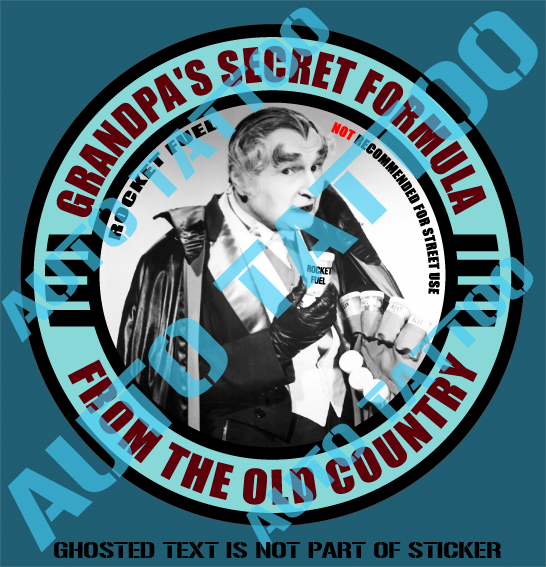 SECRET FORMULA DECAL STICKER - Auto Tattoo Grafix