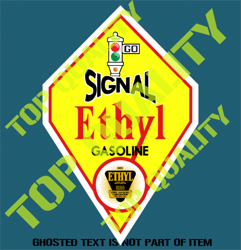 SIGNAL GASOLINE DECAL STICKER - Auto Tattoo Grafix