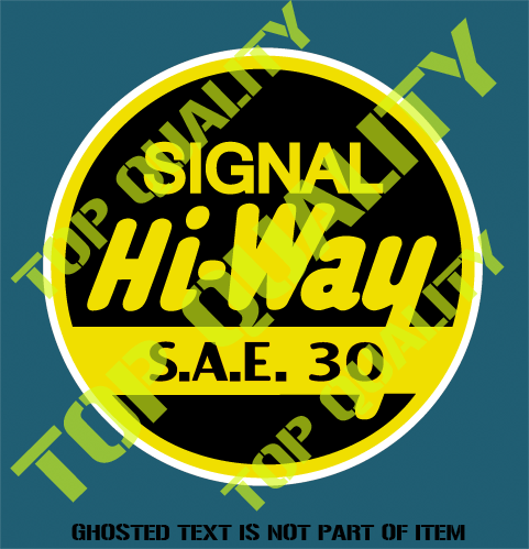 SIGNAL GASOLINE DECAL STICKER - Auto Tattoo Grafix