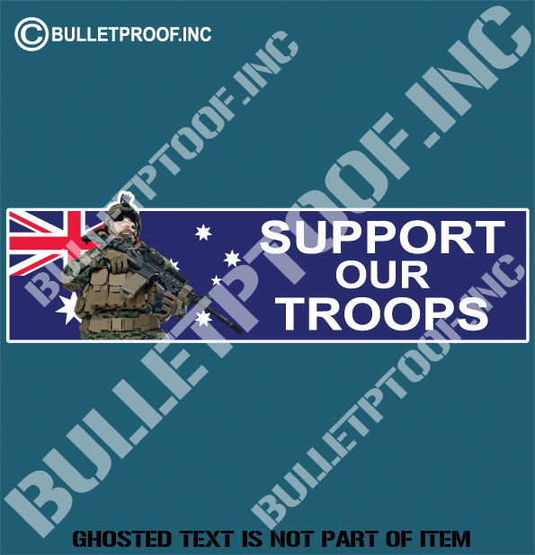 Support Our Troops STICKER - Auto Tattoo Grafix