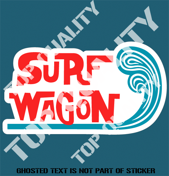 SURF WAGON DECAL STICKER - Auto Tattoo Grafix