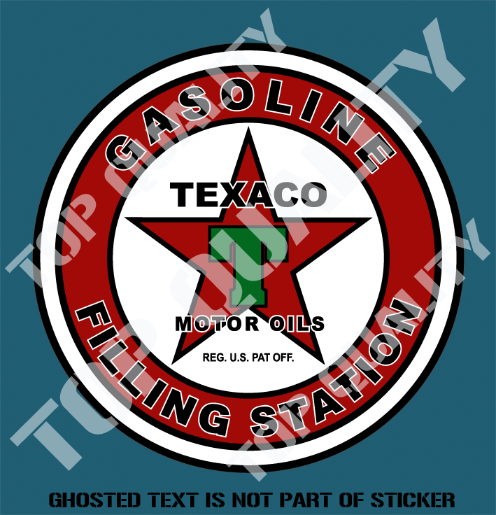 TEXACO DECAL STICKER - Auto Tattoo Grafix