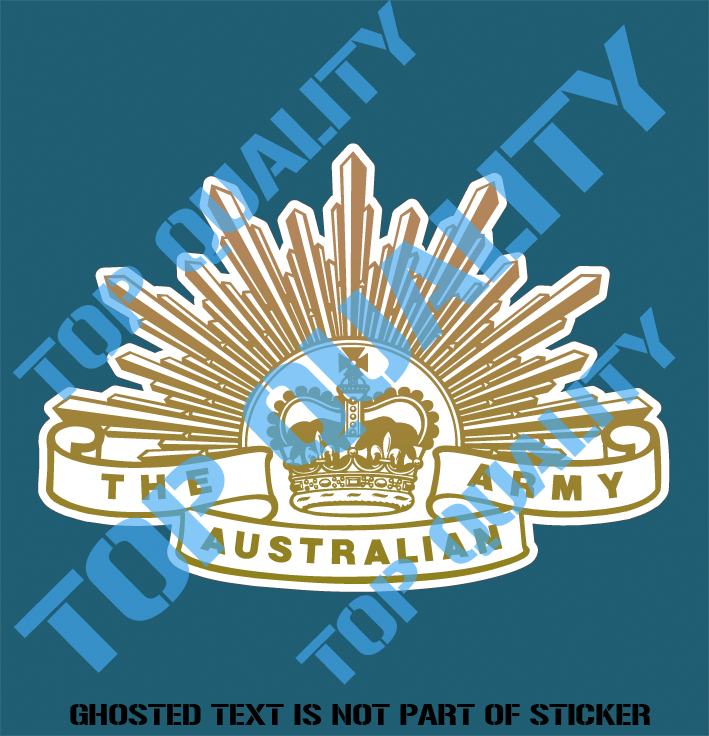 THE AUSTRALIAN ARMY STICKER - Auto Tattoo Grafix