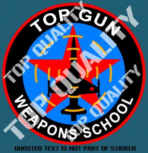 TOP GUN WEAPONS SCHOOL STICKER - Auto Tattoo Grafix