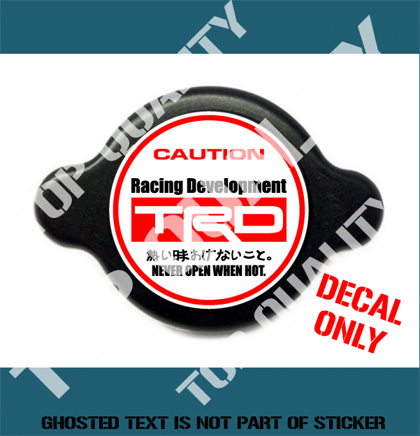 TRD RADIATOR CAP STICKER - Auto Tattoo Grafix