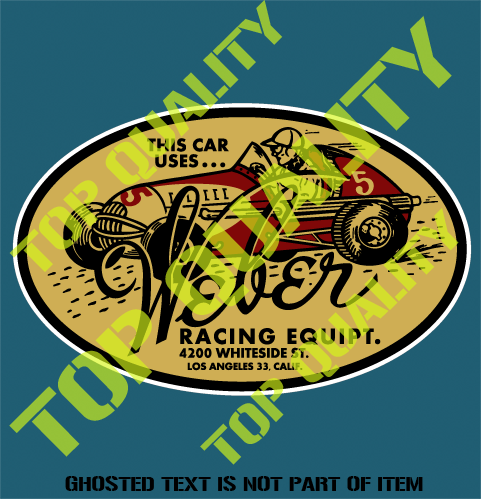 WEBER RACING DECAL STICKER - Auto Tattoo Grafix