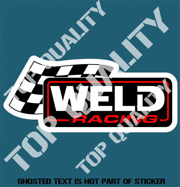 WELD RACING DECAL STICKER - Auto Tattoo Grafix
