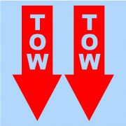 TOW POINT DECAL STICKER - Auto Tattoo Grafix