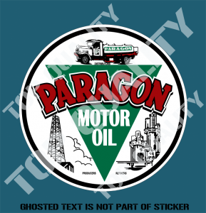 PARAGON MOTOR OIL DECAL STICKER – Auto Tattoo Grafix